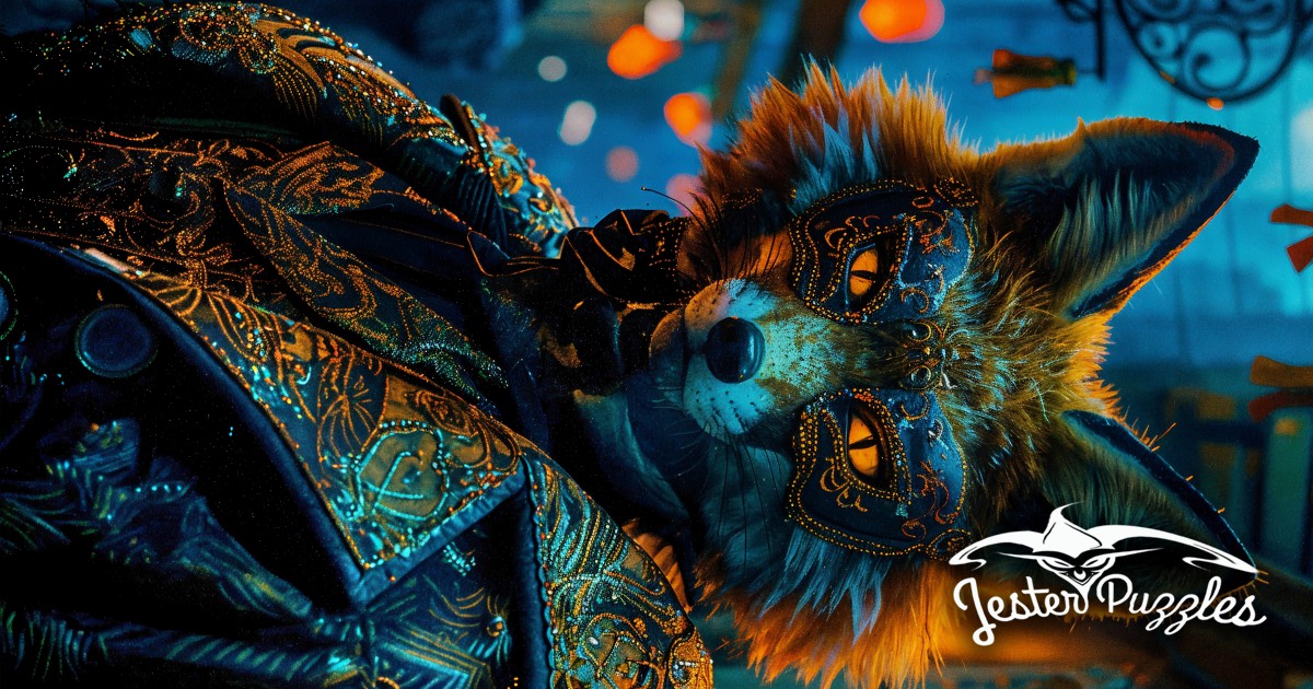 JesterPuzzles | The Phantom Fox | Unique & Colorful Art Jigsaw Puzzle